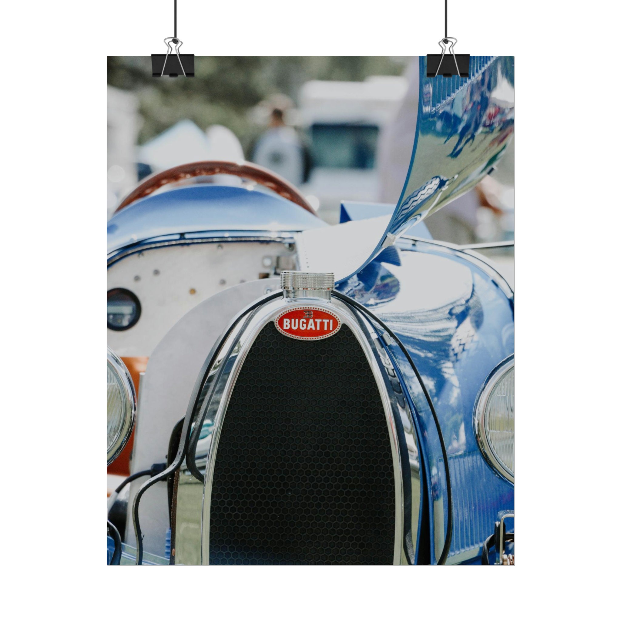 Vintage Bugatti Poster, Supercar Poster, Wall Art Print, Automotive ...