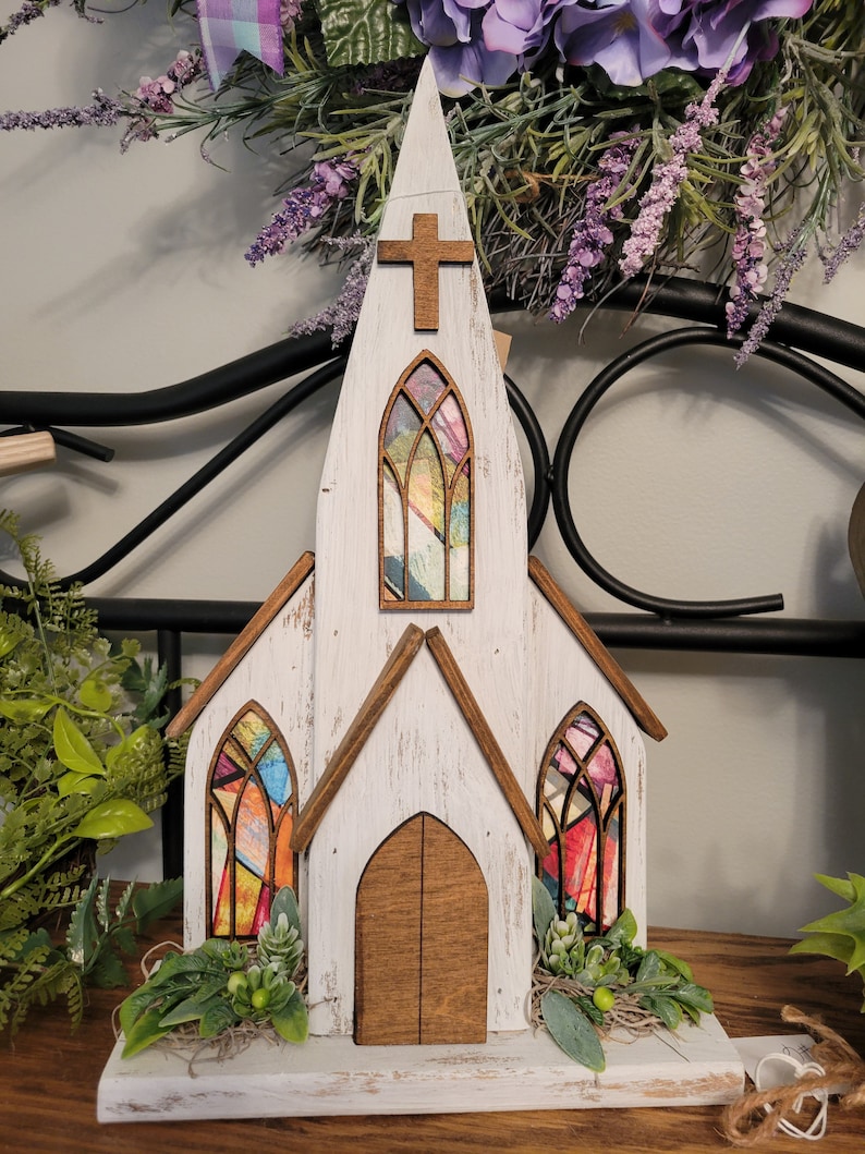 White Primitive Church - Etsy