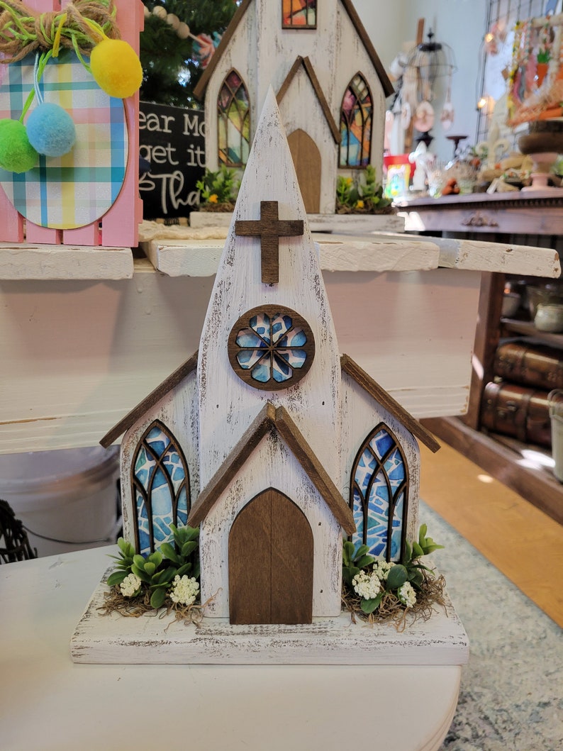 Wood Handcrafted Churches - Etsy