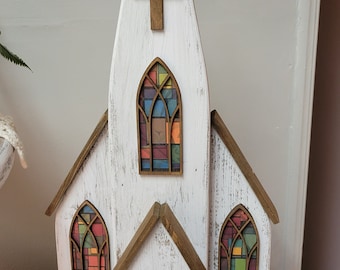 Tier Tray Decor Rustice Church Wood Churches Primitive - Etsy
