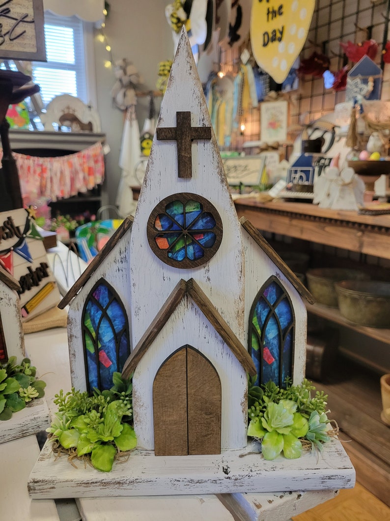 Wood Handcrafted Churches - Etsy