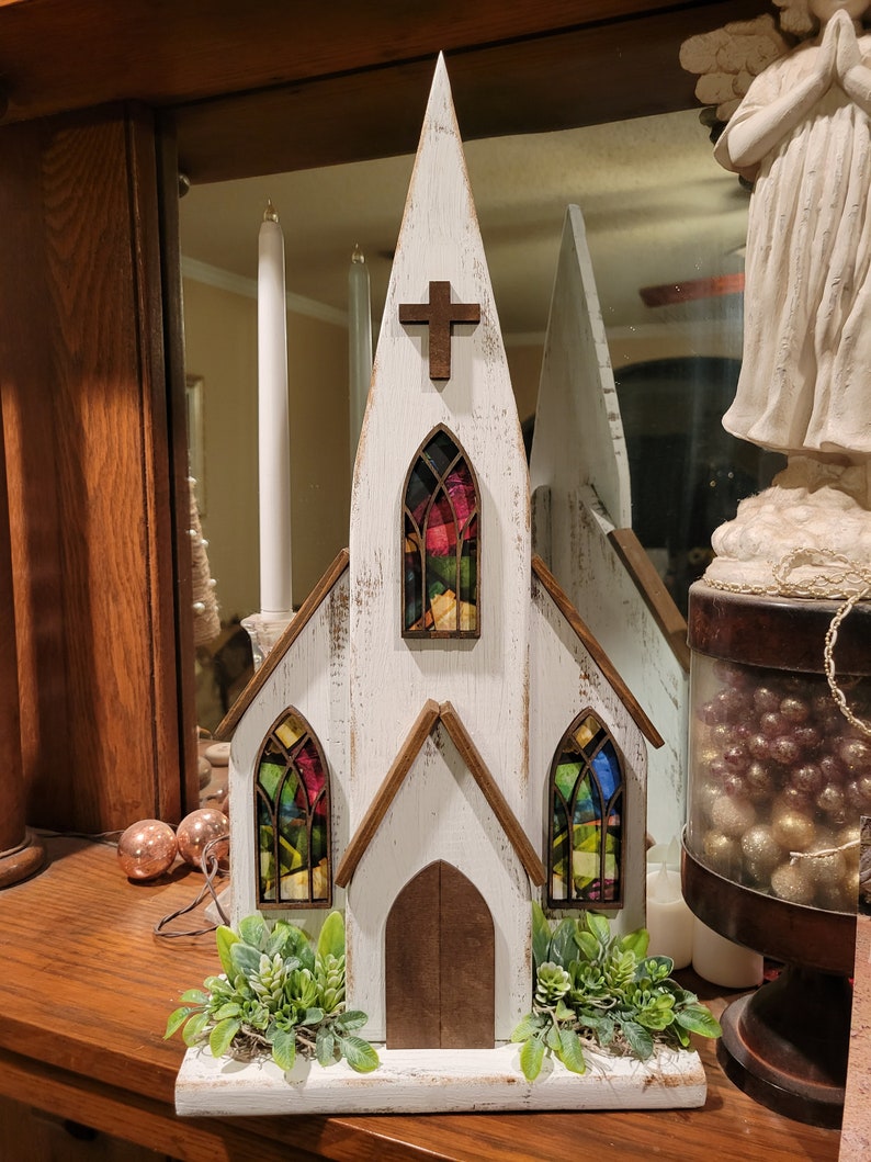 Wood Handcrafted Churches - Etsy
