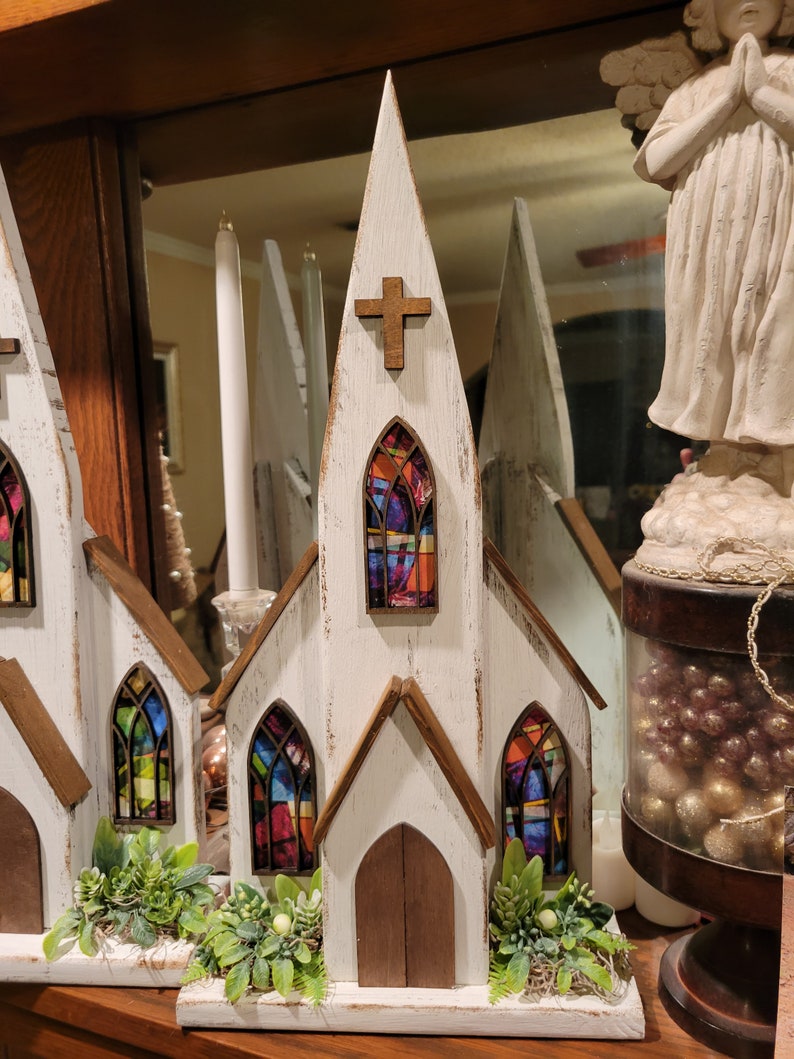 Wood Handcrafted Churches - Etsy