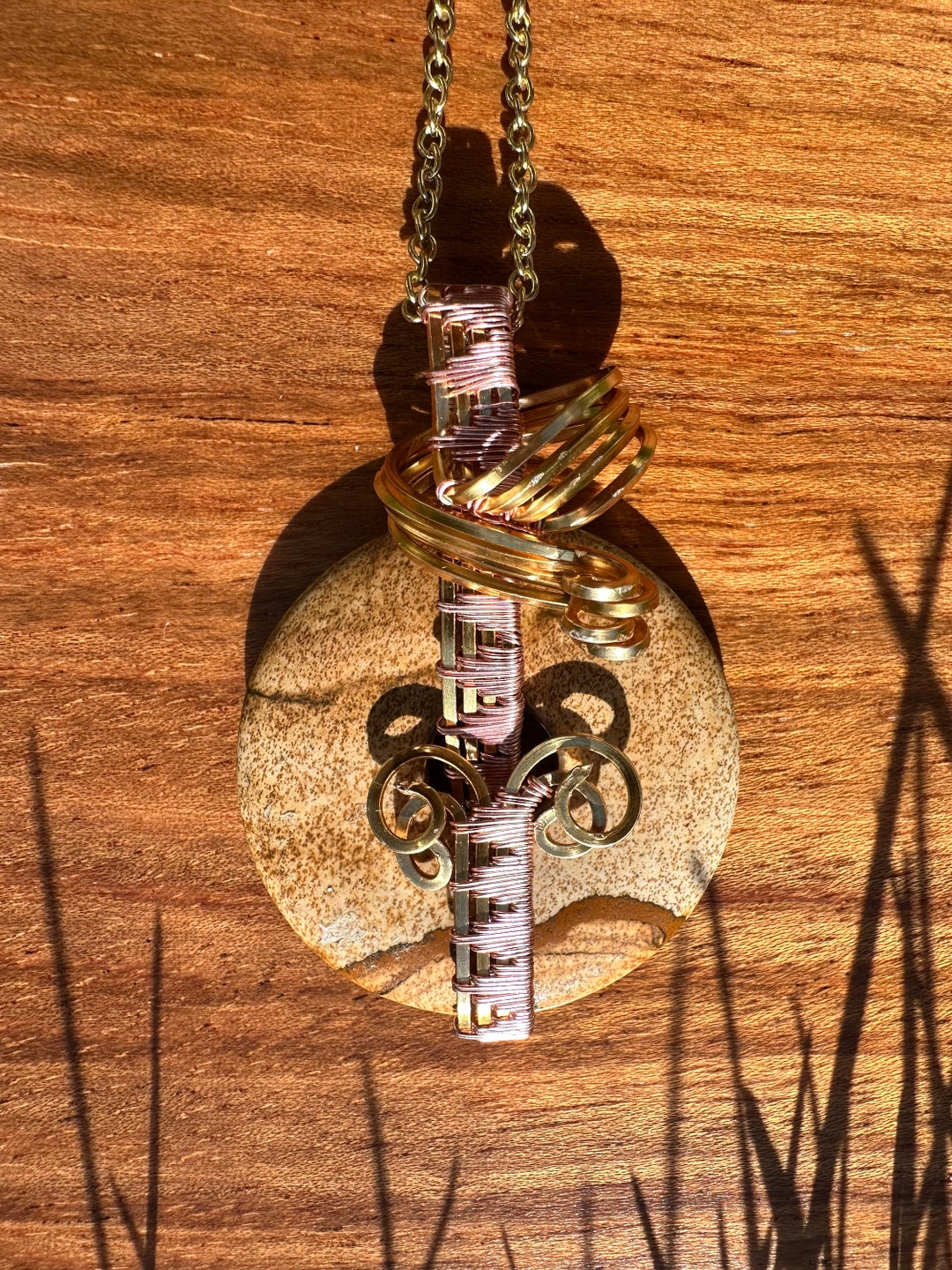 Wire Wrap Fidget Pendant - Etsy