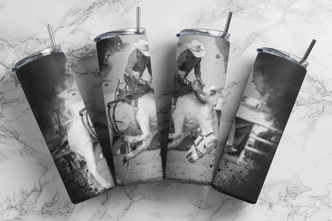 20oz. Western Rodeo Tumbler Wrap, Tumbler Wrap Sublimation Design ...