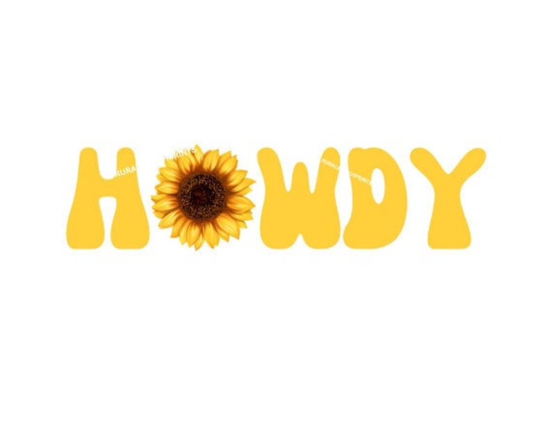 Howdy Sunshine PNG SVG JPG File Western Sunflower Art - Etsy
