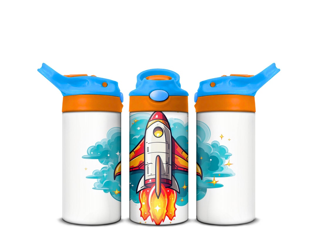 Outer Space 12oz Kids Flip Top Sippy Cup Tumbler Wrap, 12oz Straight ...