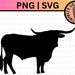 Bull SVG PNG Files for Cricut - Instant Download, Perfect for DIY ...