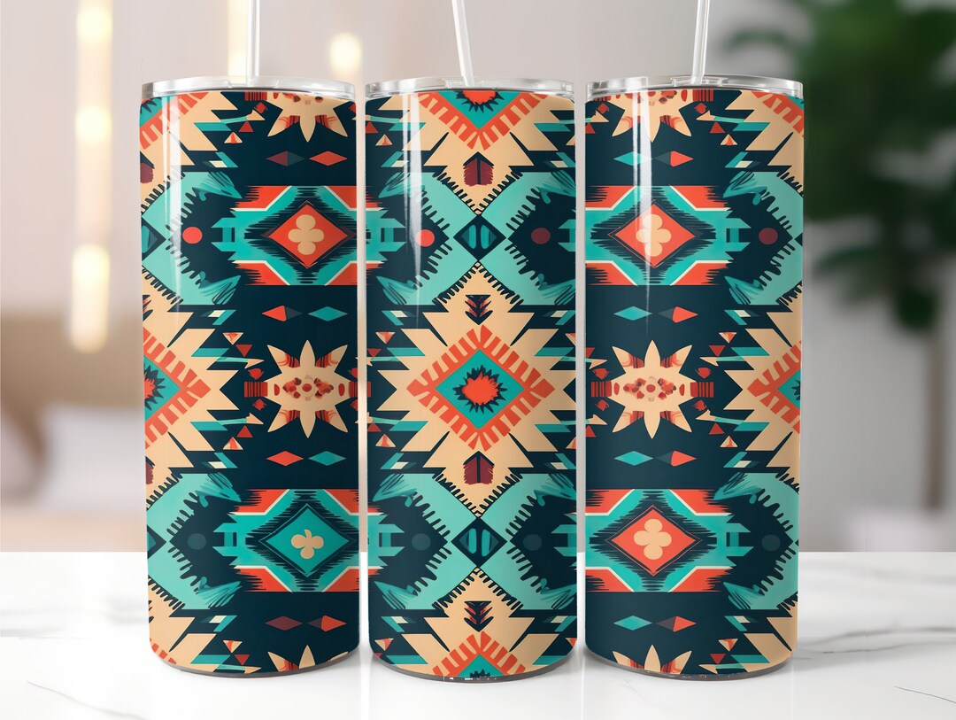 20oz. Western Boho Design Tumbler Wrap, Western Sublimation Rodeo Wrap ...