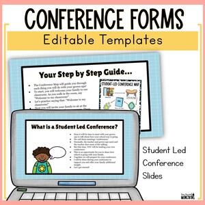 Parent Teacher Conference Editable Forms Canva Powerpoint Data Sheets ...