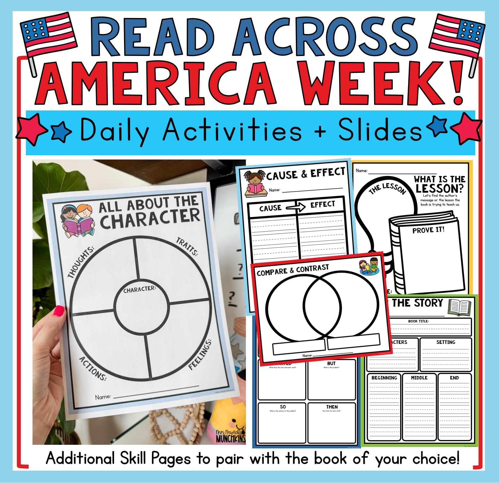 Read Across America Week Book Companion Activities and Slides 1st 2nd ...
