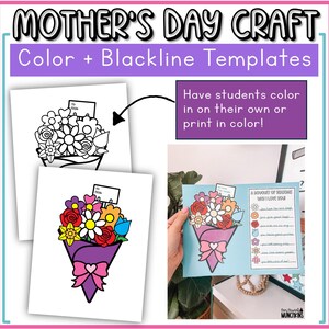 Mother's Day Bouquet Gift Craft Activity Flowers Bouquet Inclusive ...