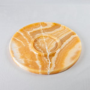 Onyx 13 Serving Tray: Stylish Chip and Dip Platter With Saucer Natural ...