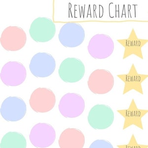 Printable Reward Chart, Toddler Reward Chart, Reward Chart Printable ...