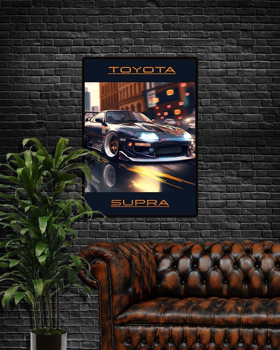 Awesome Toyota Supra Poster Cool Teenager Wall Art and - Etsy
