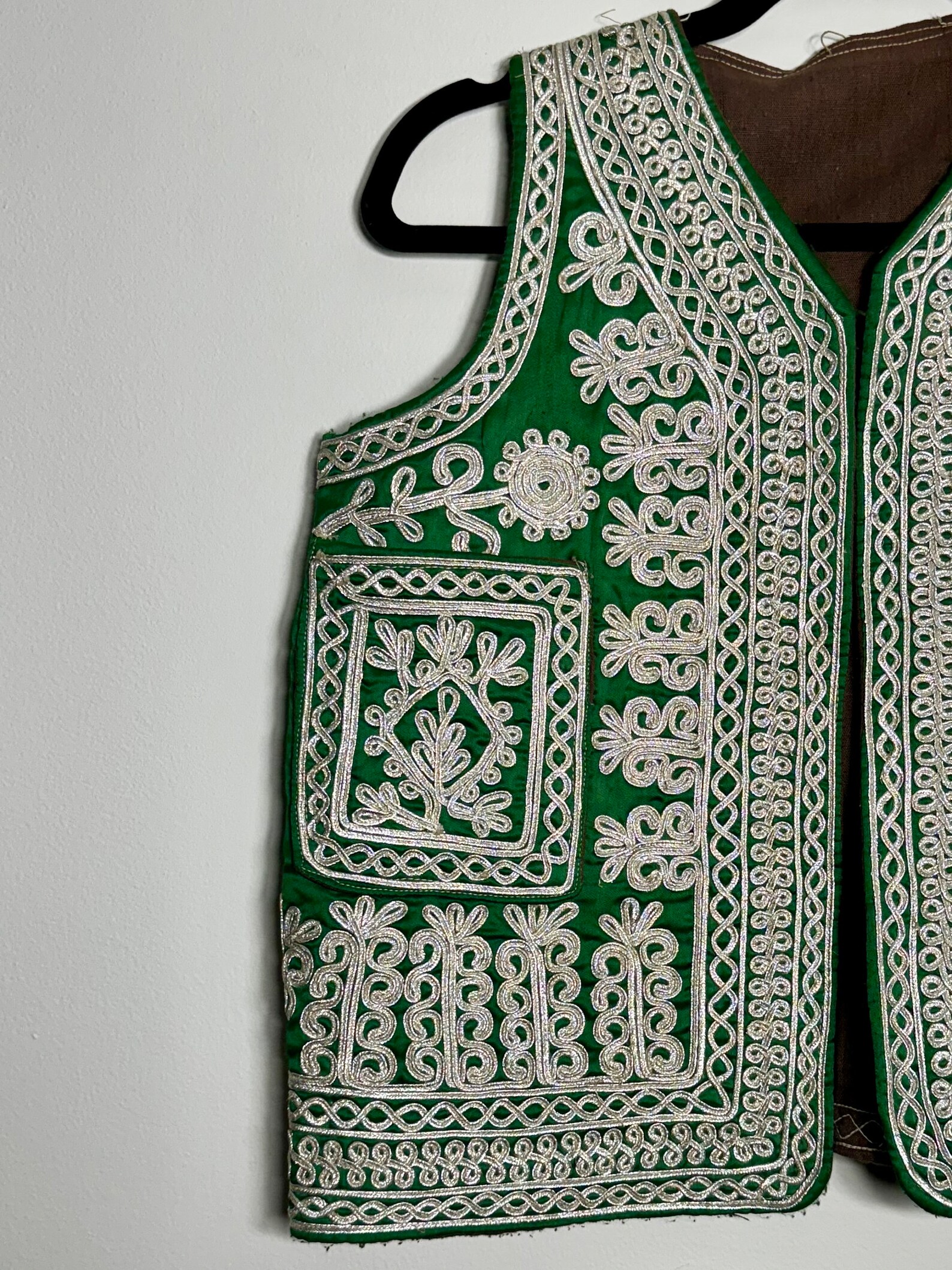 Vintage Hand Embroidery Afghan Vest - Etsy