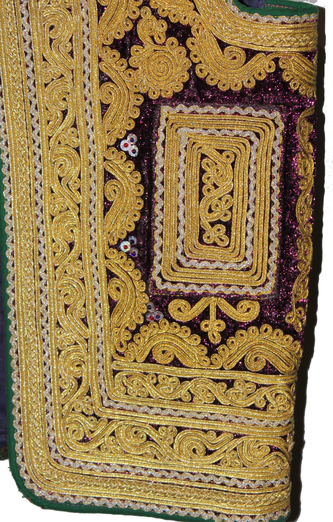Vintage Hand Embroidery Afghan Vest - Etsy