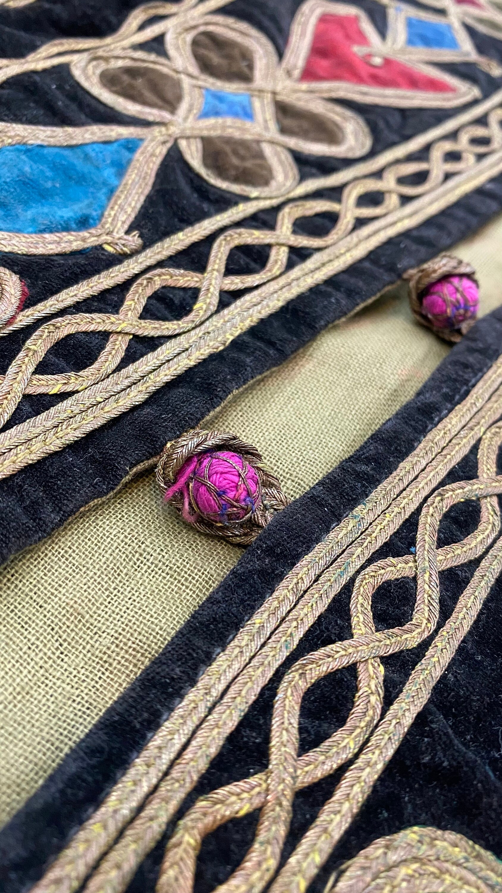 Vintage Hand Embroidery Afghan Vest - Etsy