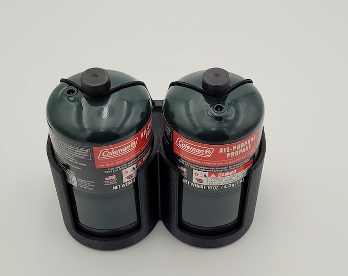 Propane Tank Holder 1lb 16oz Dual Wall Mount Bracket for RV Camper ...