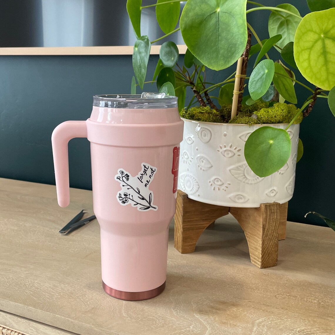 Forget Me Not Sticker, 2.5x2.5" Sticker, Floral Sticker, Flower Sticker ...