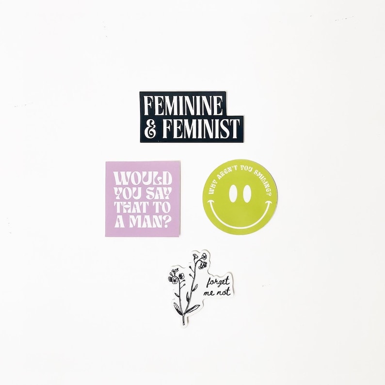 Forget Me Not Sticker, 2.5x2.5" Sticker, Floral Sticker, Flower Sticker ...