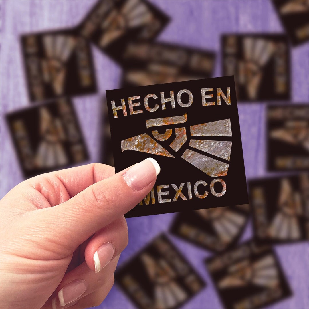 Die-cut Hecho En Mexico Stickers - Aguila Mxicana - Mde in Mexico ...
