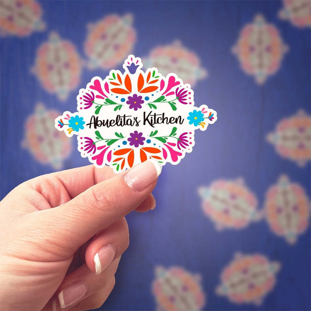 Abuelita's Kitchen - Latinx Stickers - Otomi Mexican Art - Latina ...