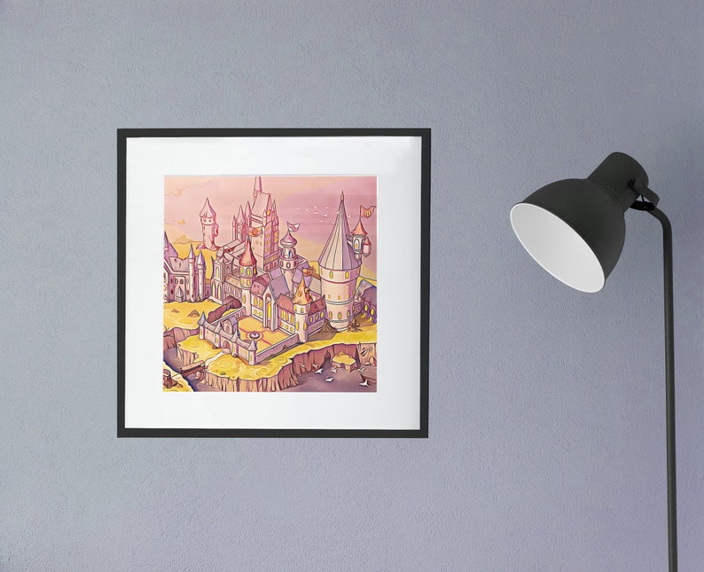Harry Potter Castle Hogwarts Legacyposter Abstract Art - Etsy