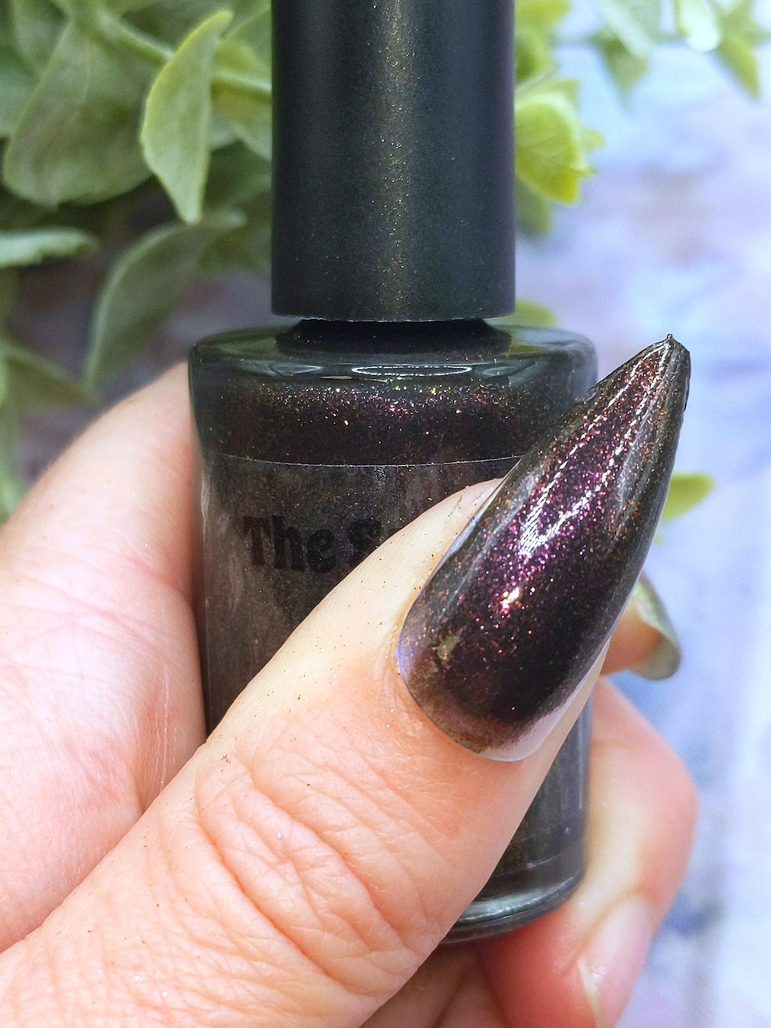 Cosmos Color Shift Nail Polish, Glitter Duochrome Polish With Gold ...