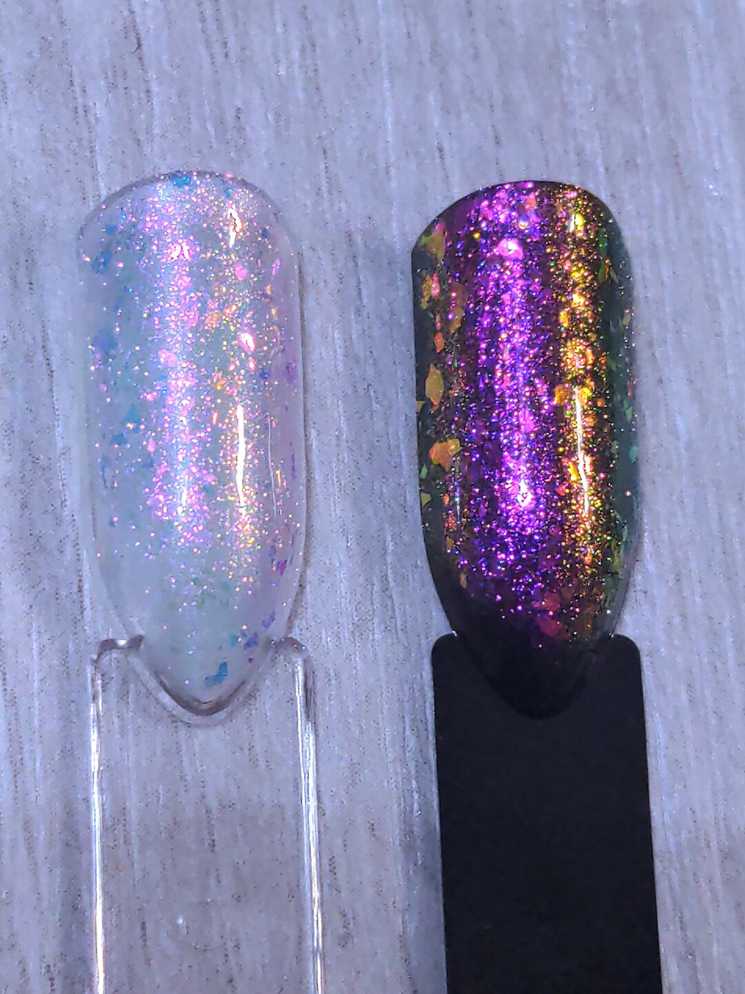 UNICORN LORE Color Shift Nail Polish, Shimmer Pink Polish, Glitter Nail ...