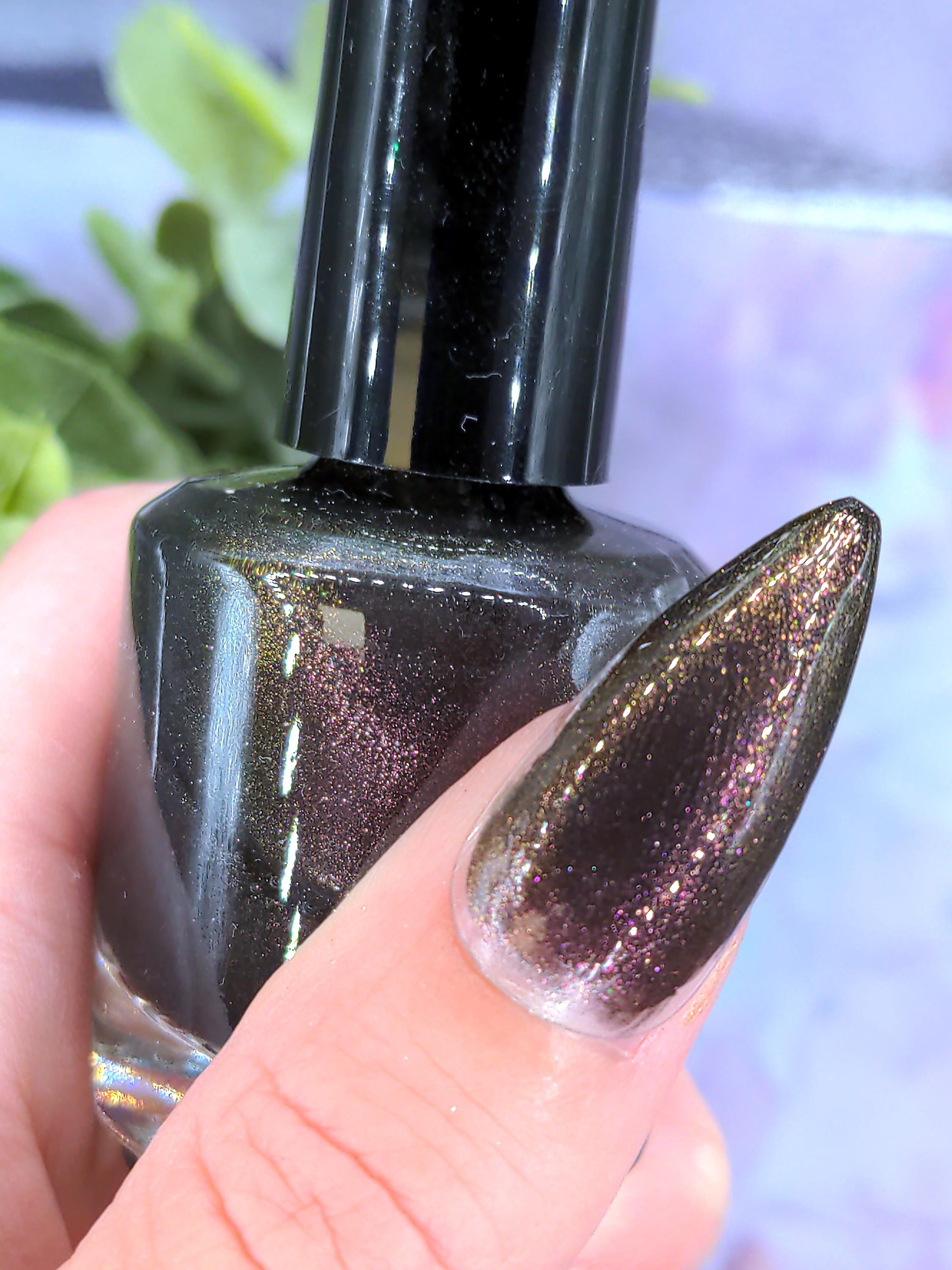 SOUR GRAPES Color Shift Nail Polish, Purple and Green Shimmer, Sparkle ...