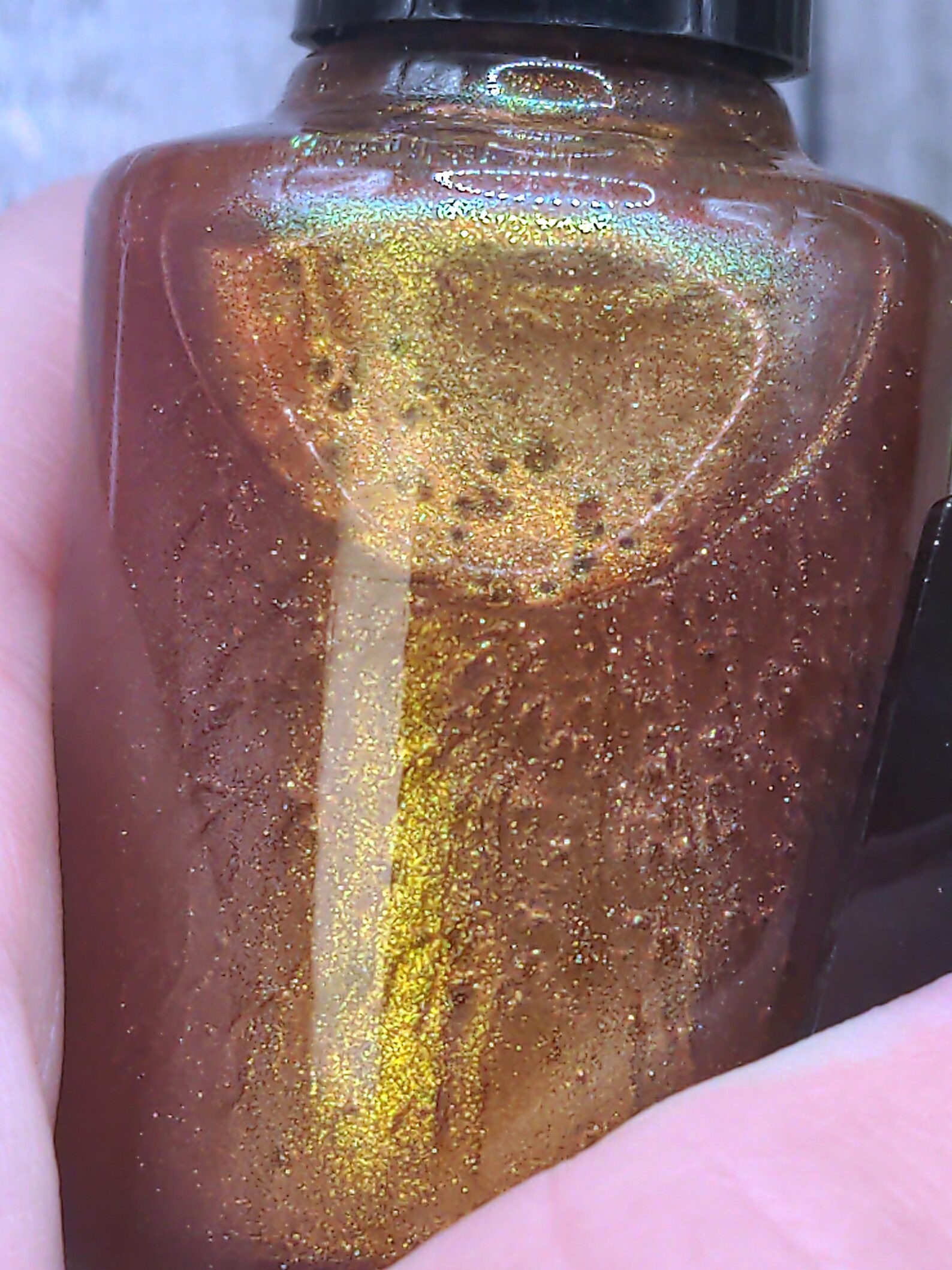 STRIKE GOLD Chameleon Nail Polish, Gold Green Shift Nail Lacquer, 15ml ...