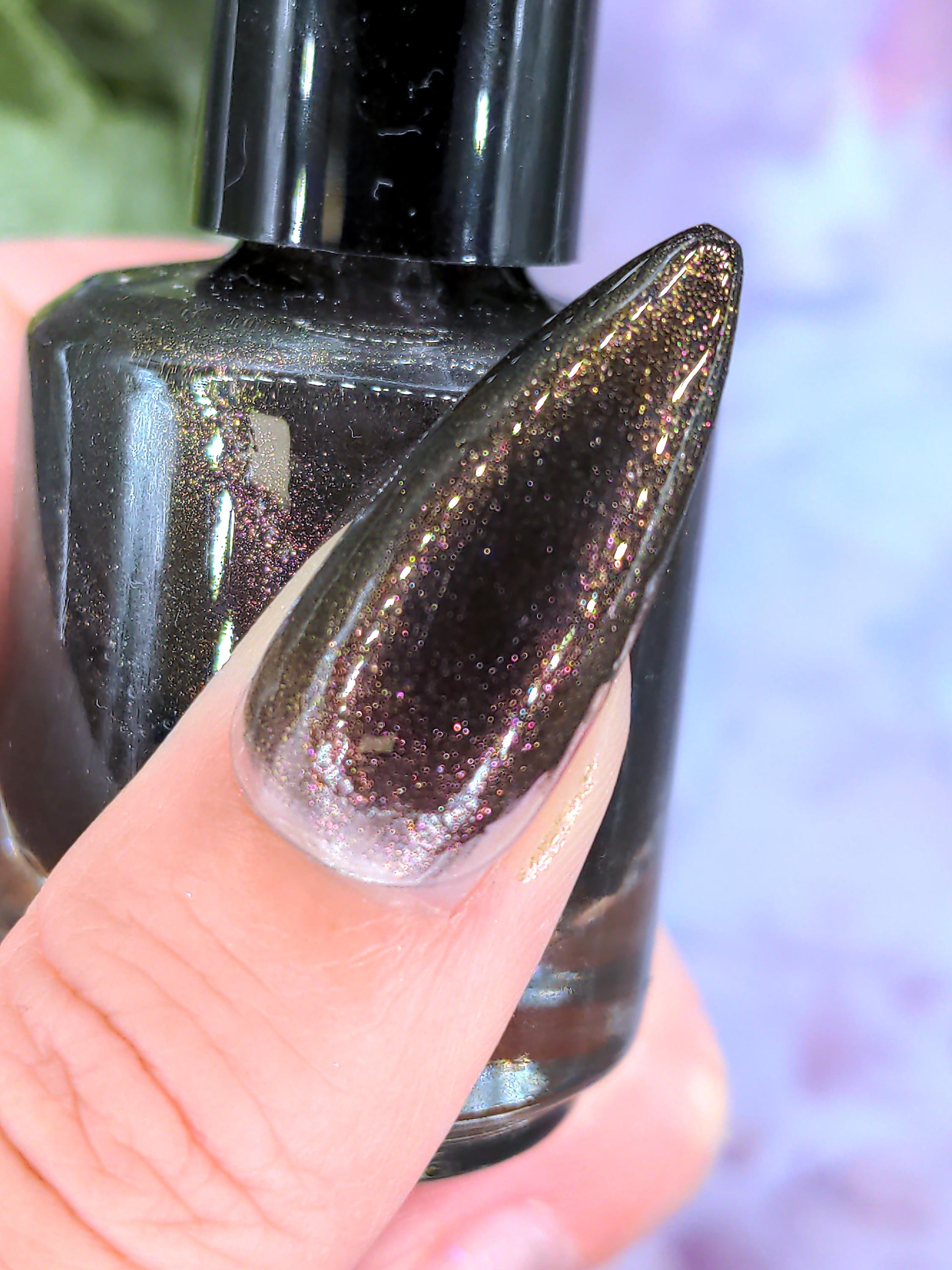 SOUR GRAPES Color Shift Nail Polish, Purple and Green Shimmer, Sparkle ...