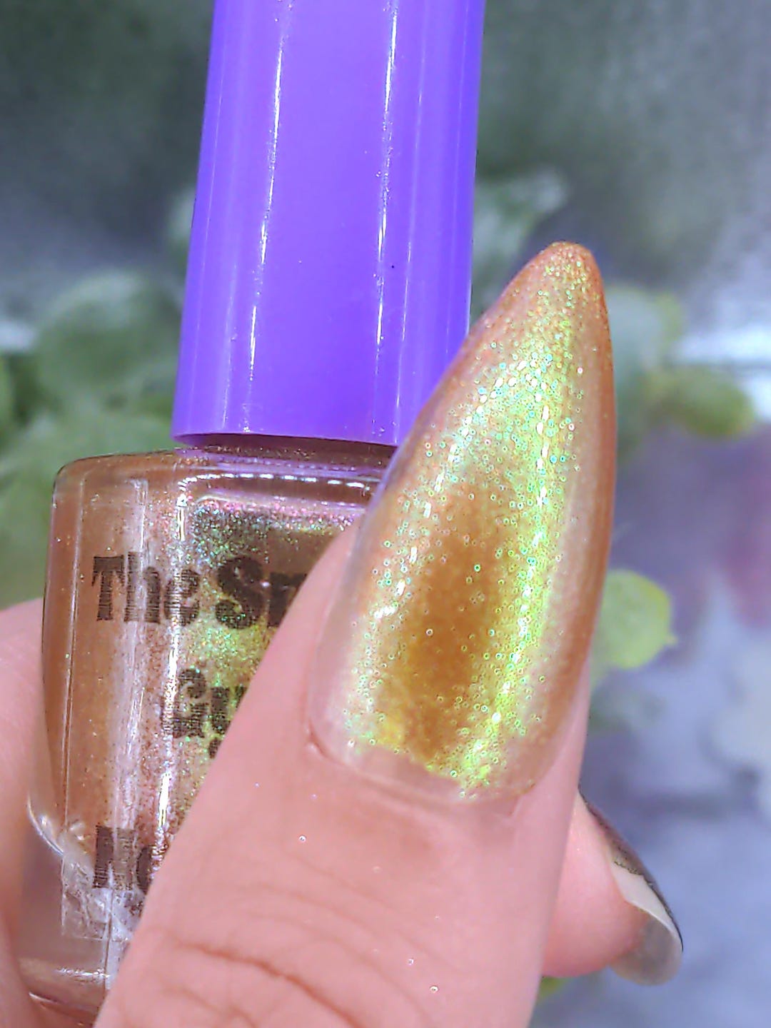 Fairy Flies Color Shift Nail Polish, Shimmer Nail Polish, Gold Polish ...