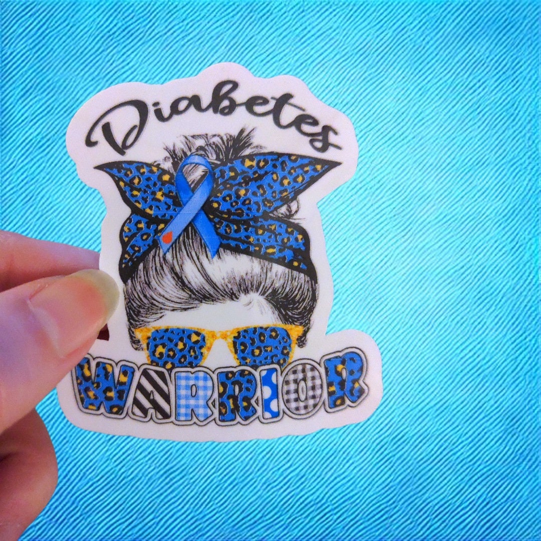 Diabetes Warrior Die Cut Vinyl Sticker Diabetes Awareness - Etsy