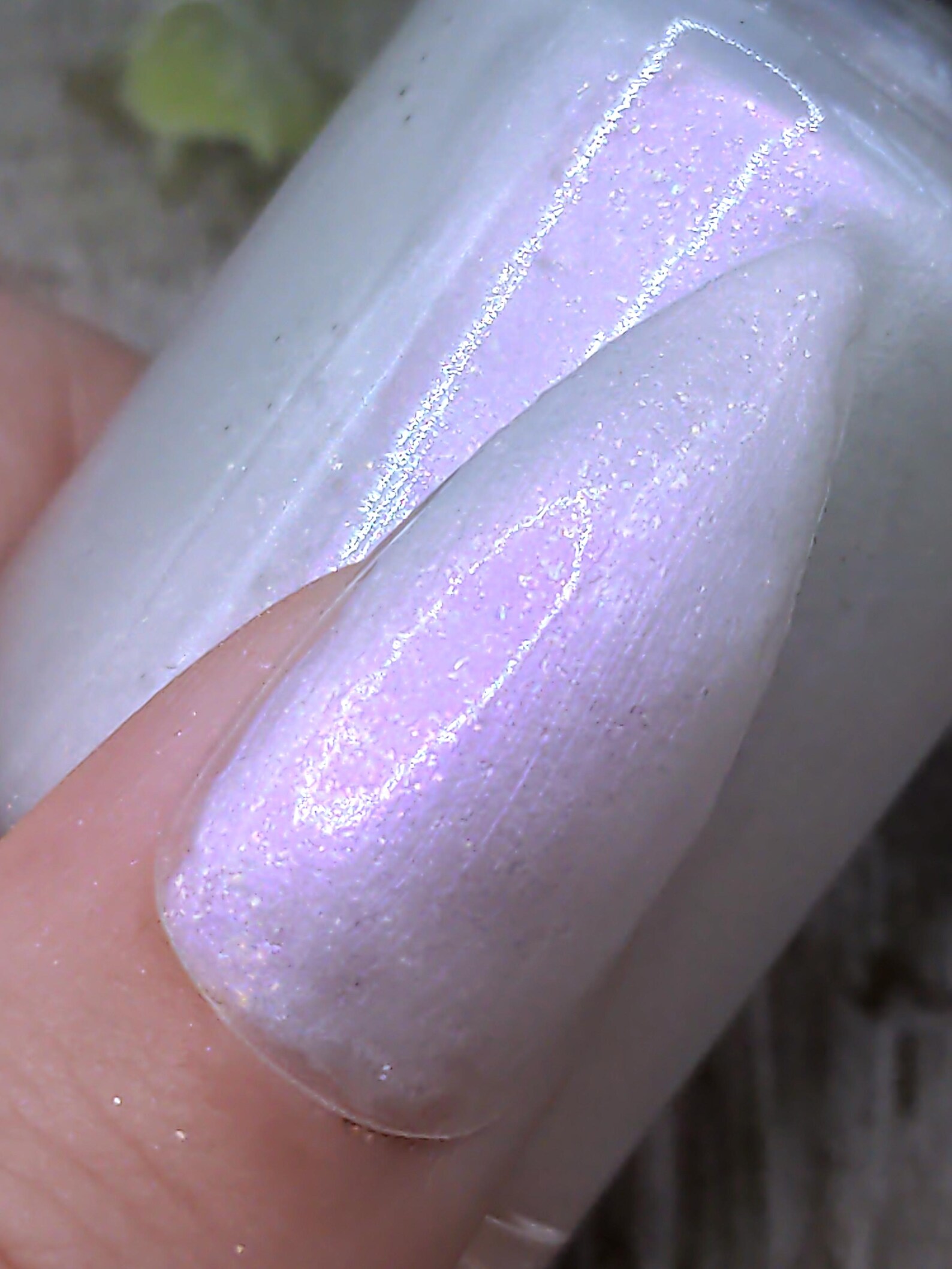 OPAL White Shimmer With Pink Shift, Pearly Nail Polish, 15ml Bottle 21 ...