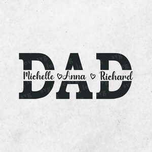 Dad SVG Design, Father Svg Cut File, Father's Day Svg Png, Dad Split ...