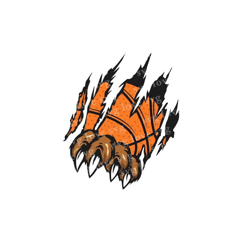 Basketball Ball Bear Claw Ripping Png Bear Scratch Png - Etsy