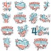 Groovy 4th of July Png Bundle 4th of July PNG Designs Retro Groovy USA ...