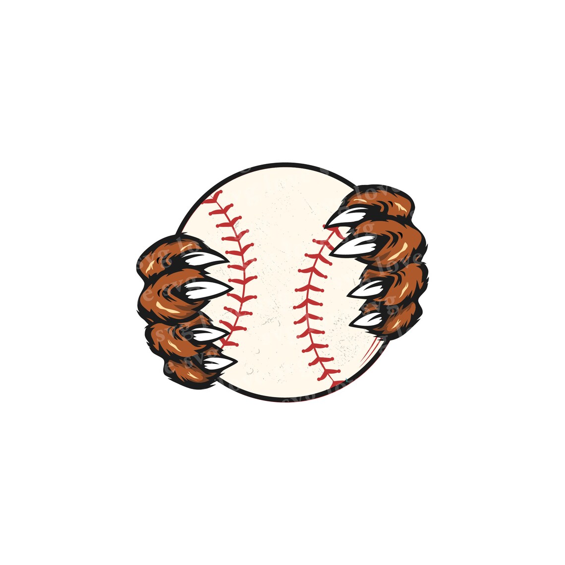 Tiger Claw Holding Baseball Ball Png Tiger Scratch Png - Etsy