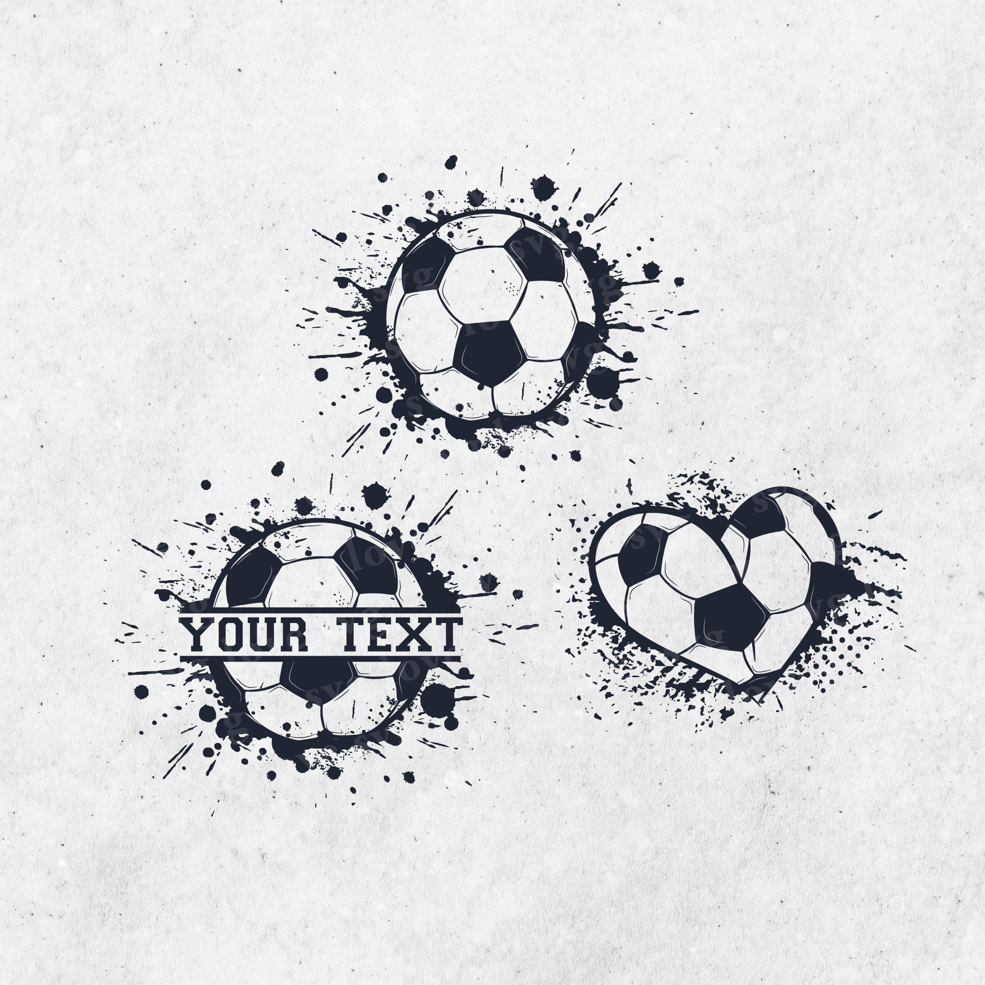 Paint Splatter Soccer SVG Paint Splatter Sublimation - Etsy