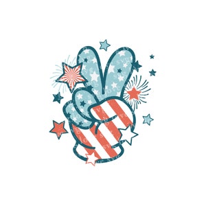 Groovy 4th of July Png Bundle - 4th of July PNG Designs - Retro Groovy ...