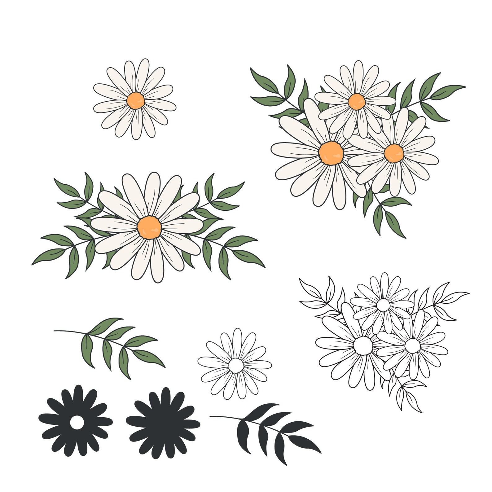 Daisy Svg Cut File Daisy Svg Design Simple Daisy Svg Daisy - Etsy