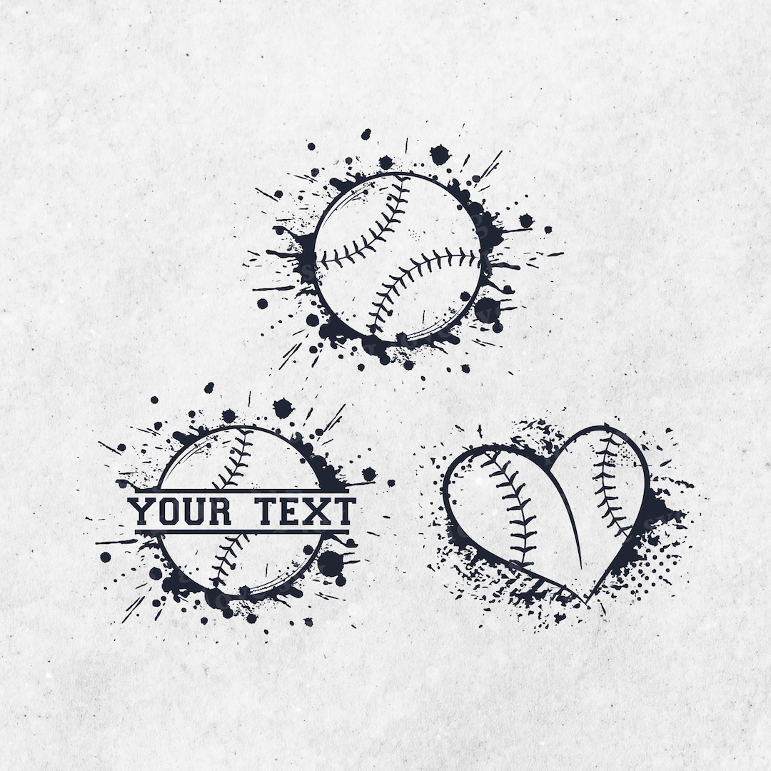 Paint Splatter Baseball SVG | Paint Splatter Sublimation | Baseball Svg ...
