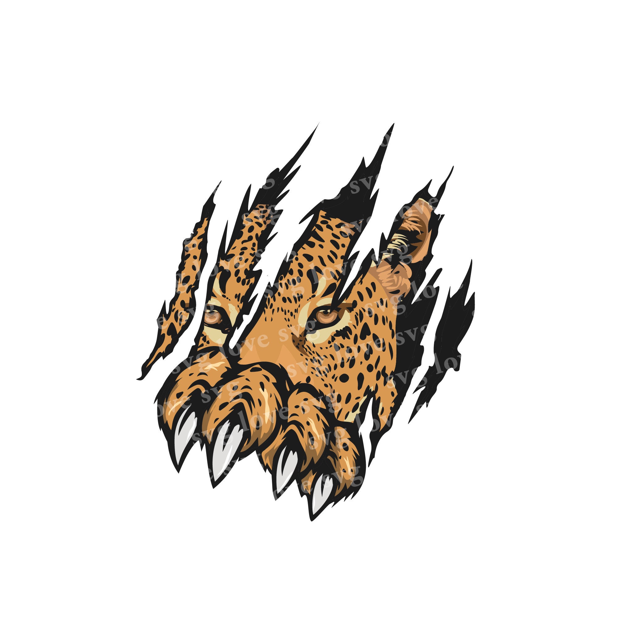 Leopard Scratch Png Design Claw Scratch Png Cheetah Claw - Etsy