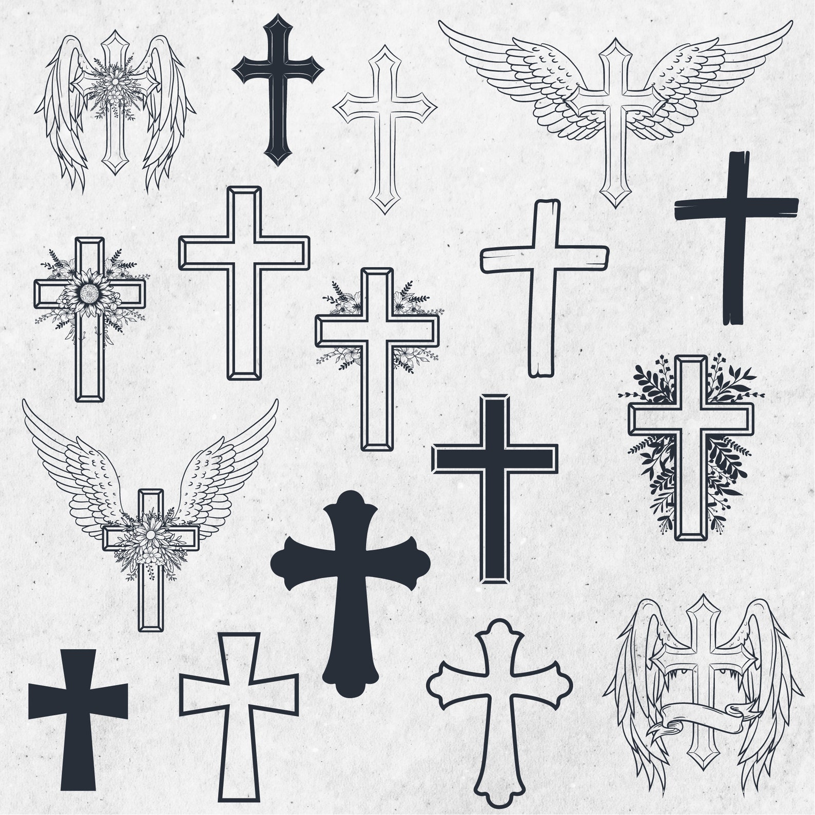 Cross Svg Bundle Cross Tattoo Svgs Crosses Svg Cut File - Etsy Australia