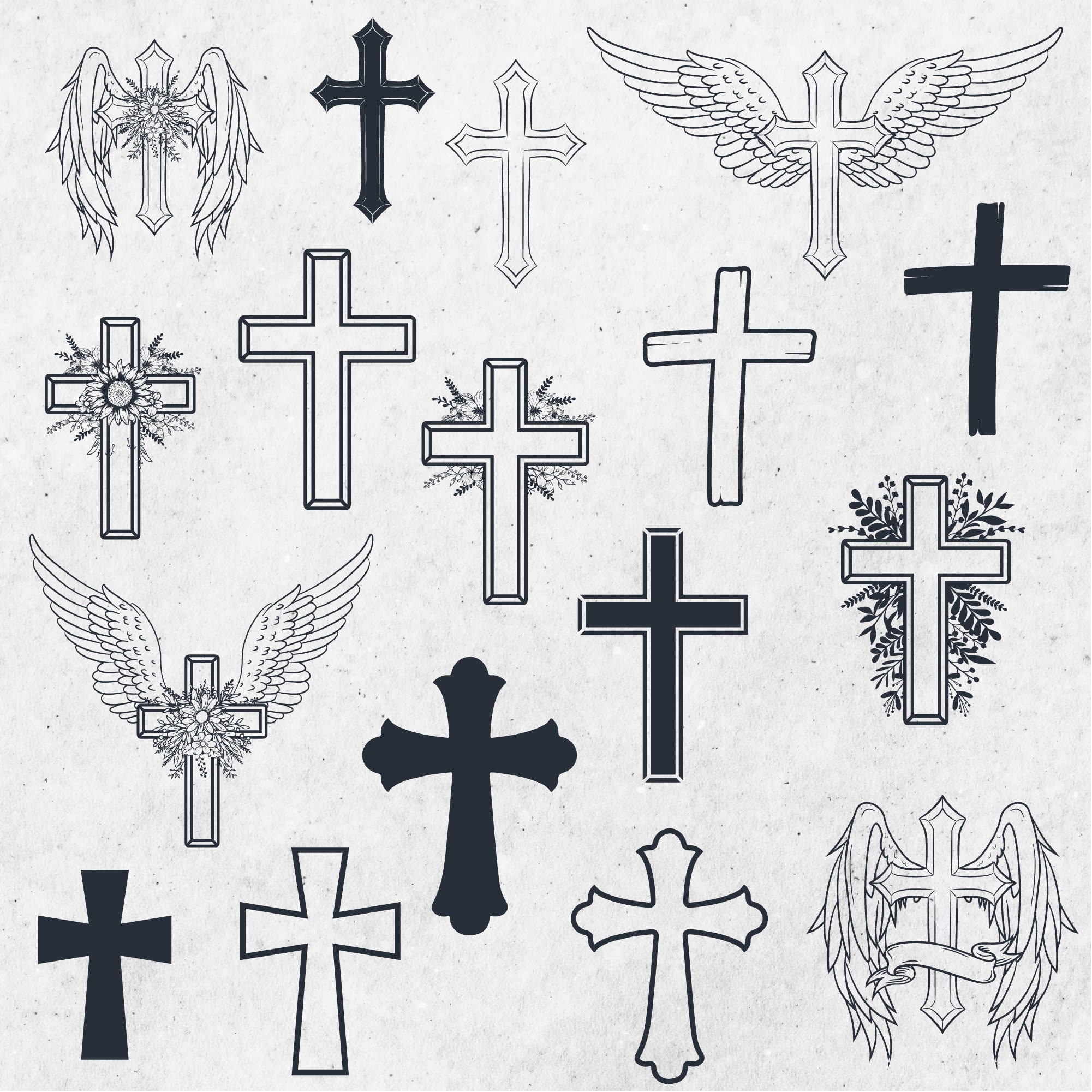 Cross Svg Bundle Cross Tattoo Svgs Crosses Svg Cut File - Etsy Cross Svg Bundle Cross Tattoo Svgs Crosses Svg Cut File - Etsy