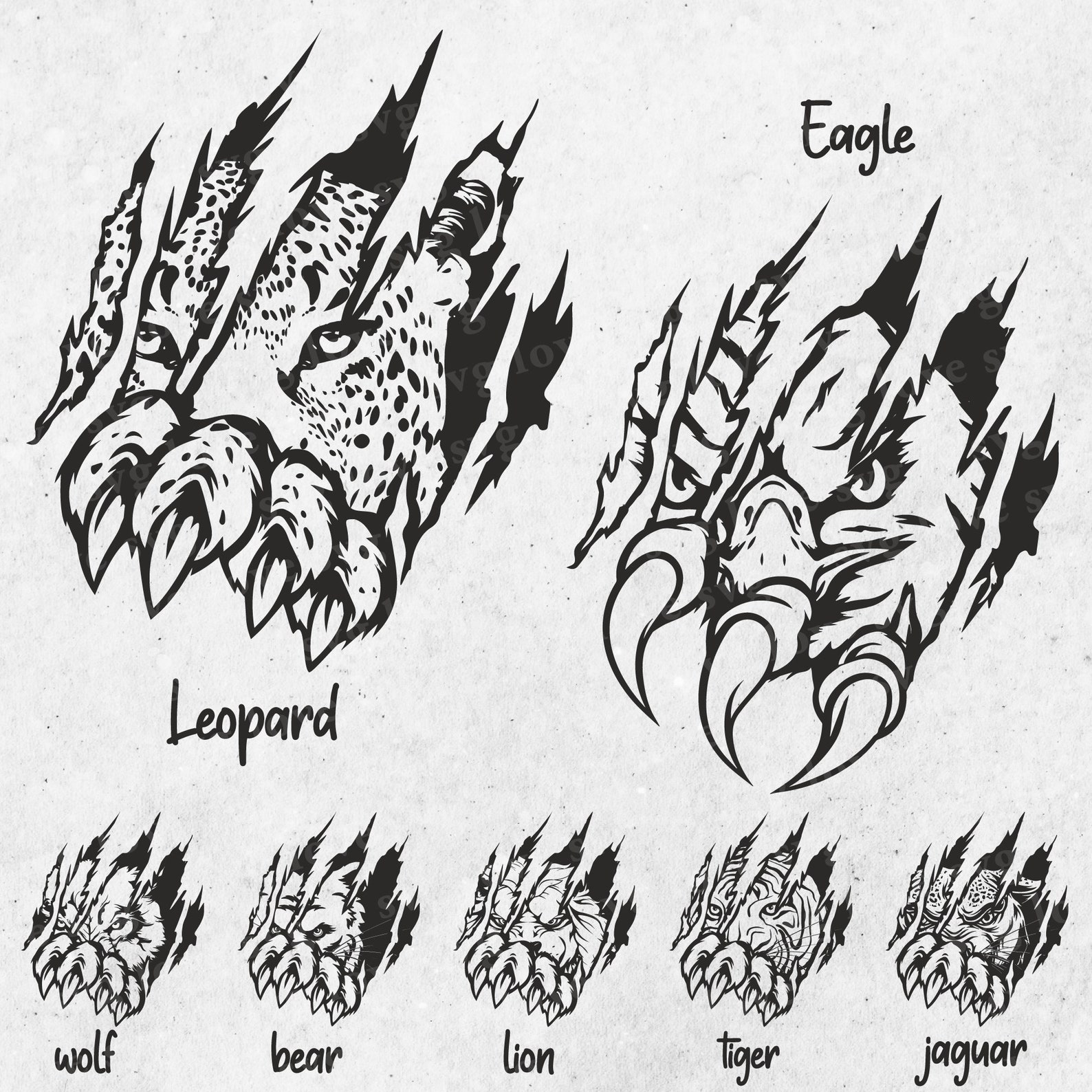 Animal Claws Png Claw Lion Png Claw Wolf Png Claw Tiger - Etsy