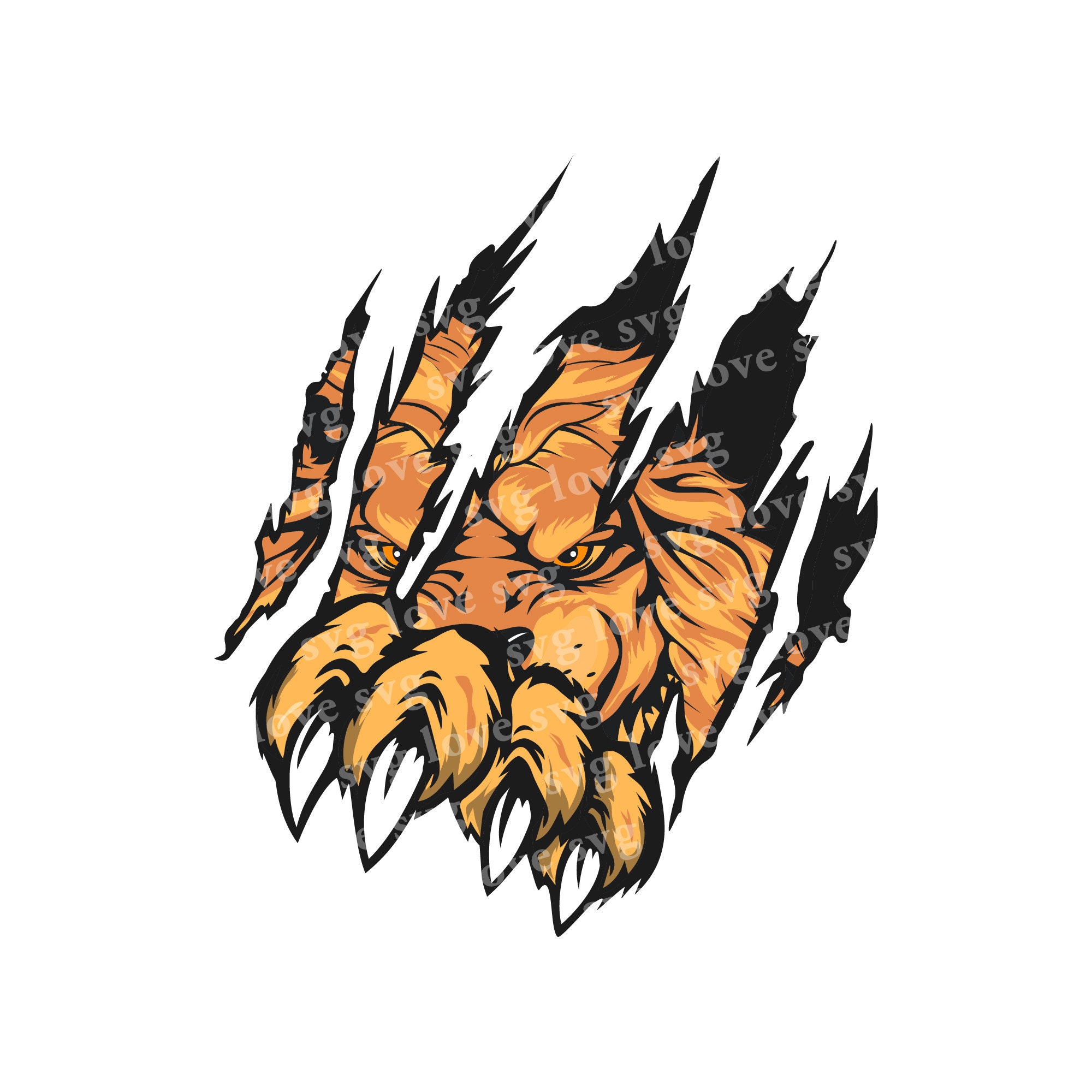 Lion Scratch Png Design Lion Scratch Png Lion Claw Design - Etsy