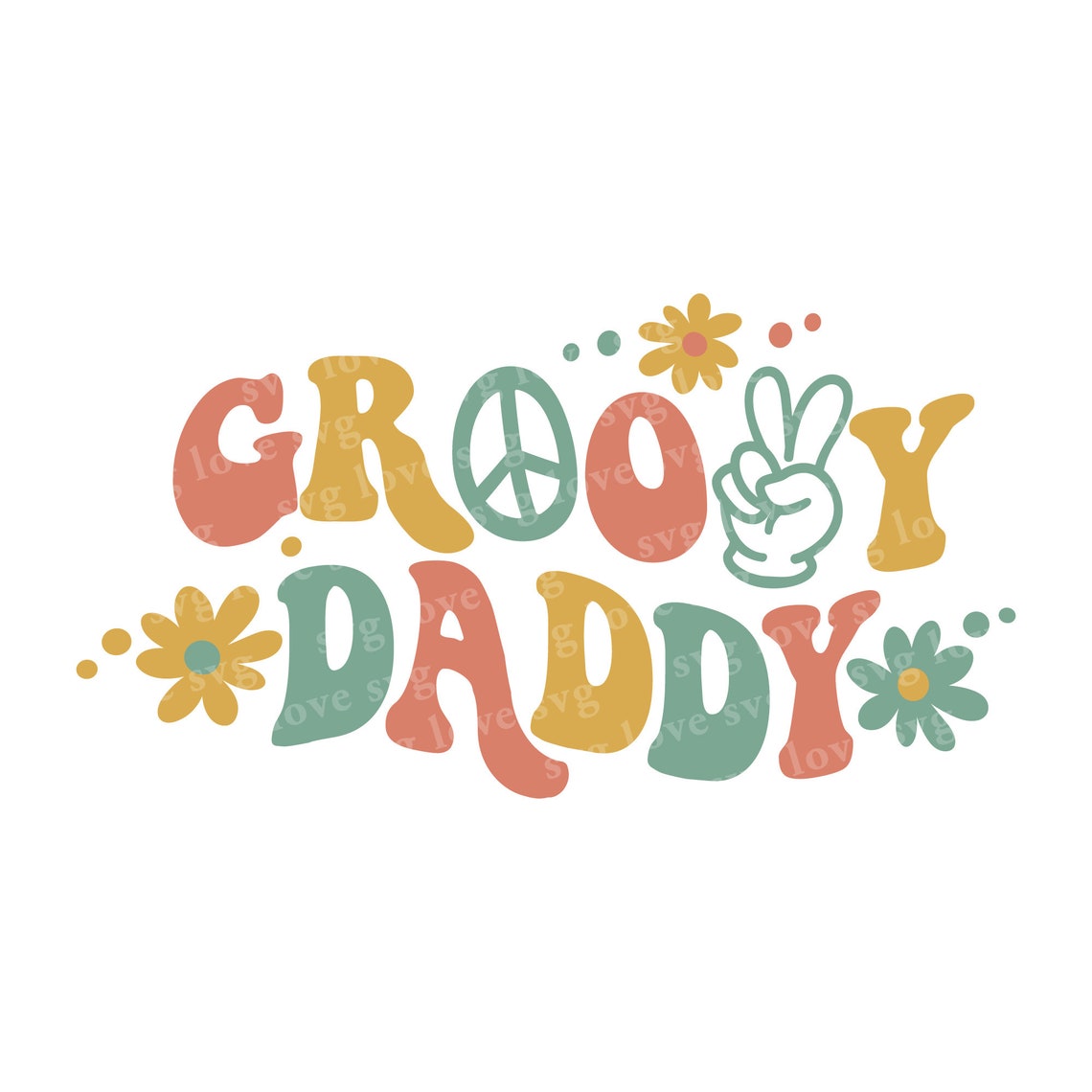 Groovy Daddy Svg Png Design Dad Shirt Png Design Groovy - Etsy